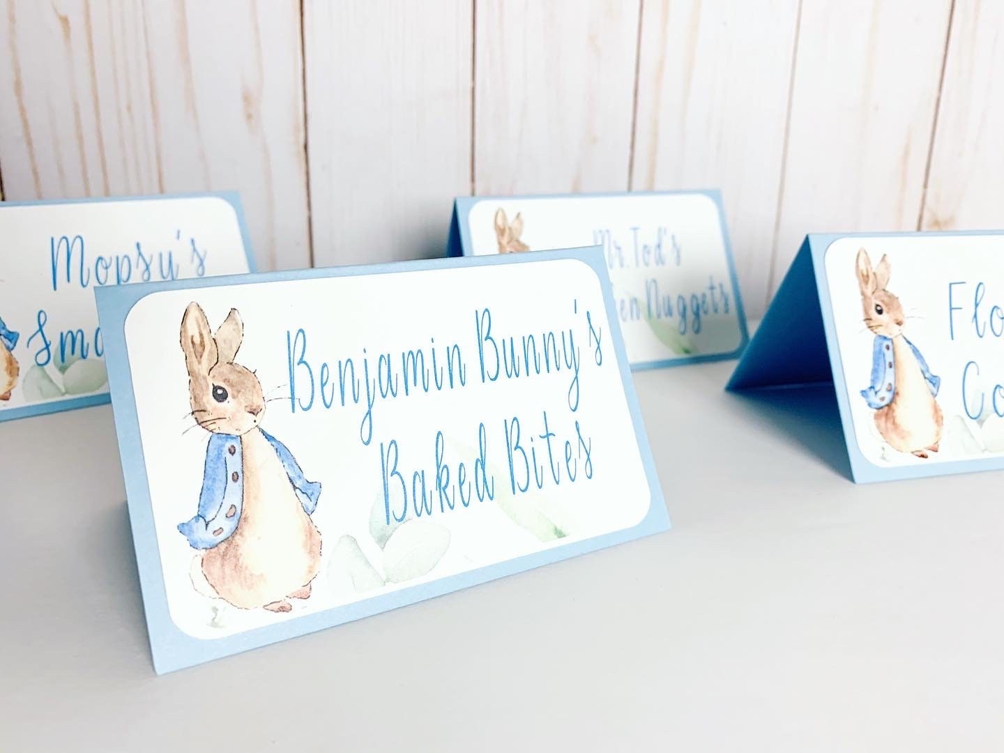 Peter Rabbit Birthday Decorations Peter Rabbit Food Tents - Etsy