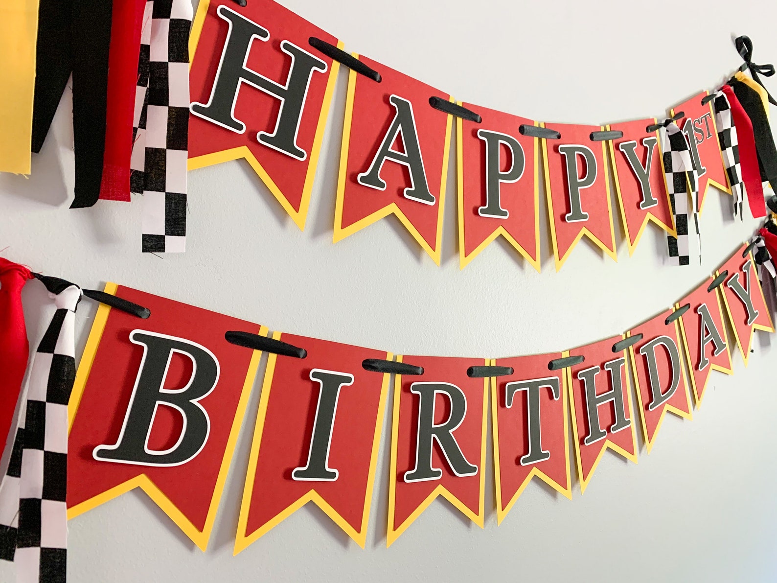 Racing Birthday Party Race Car Birthday Banner Monster Truck - Etsy