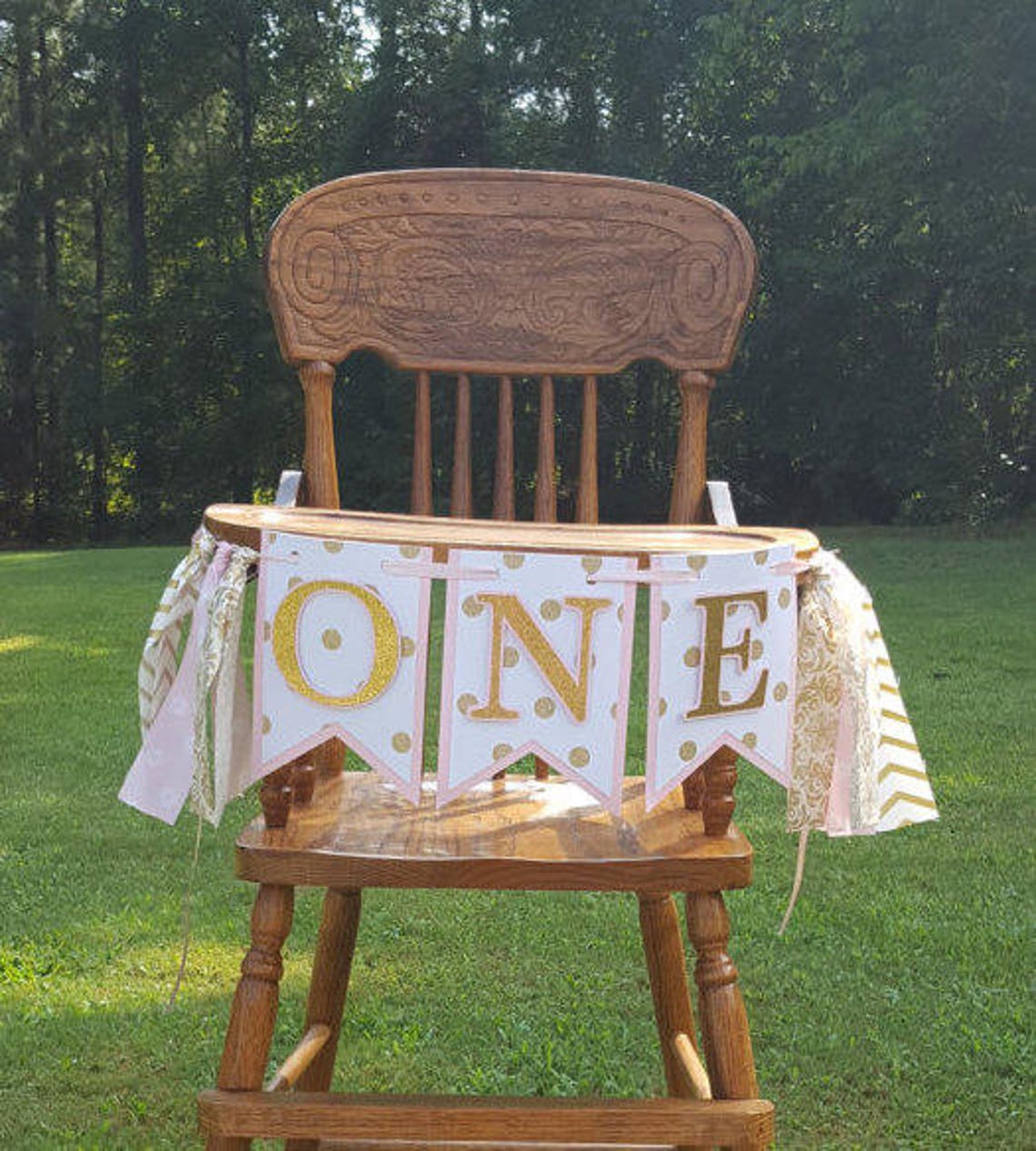 Red and Gold High Chair Bannerred and Gold Birthdayred and | Etsy