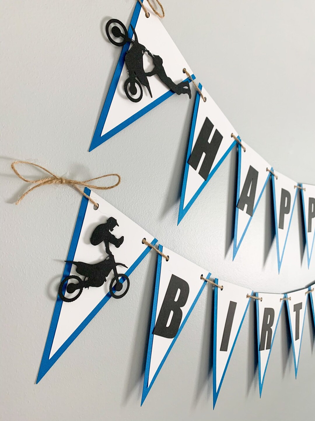 Motocross Dirt Bike Birthday Banner, Motocross Decorations, Dirt Bike ...