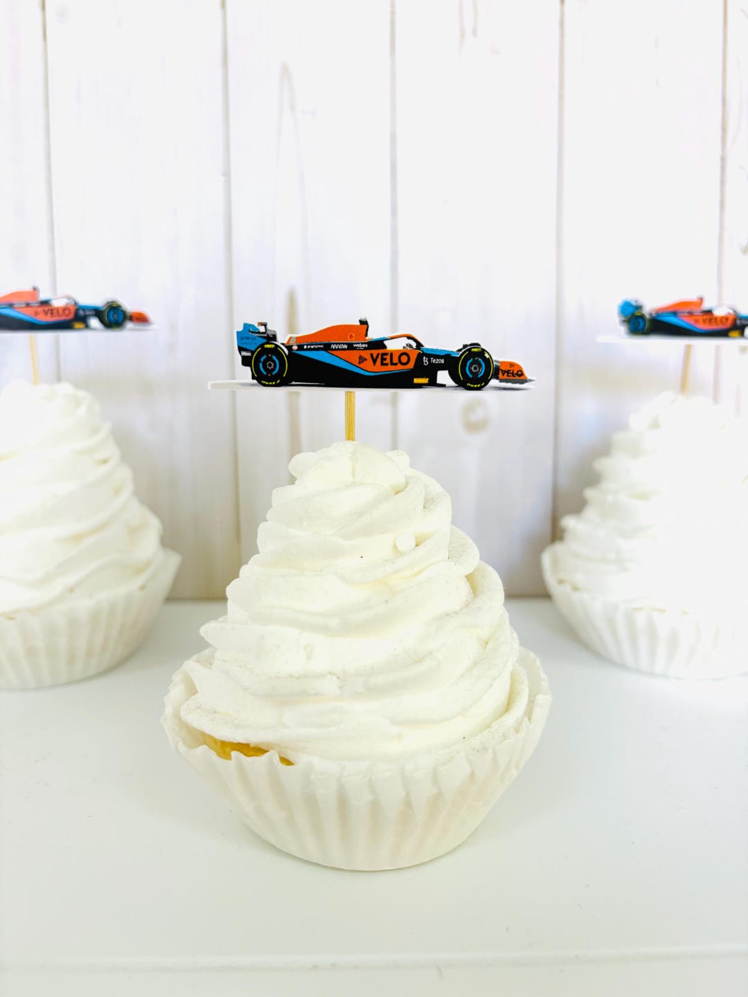 Mclaren F1 Cupcake Toppers, Racing Party Decorations - Etsy