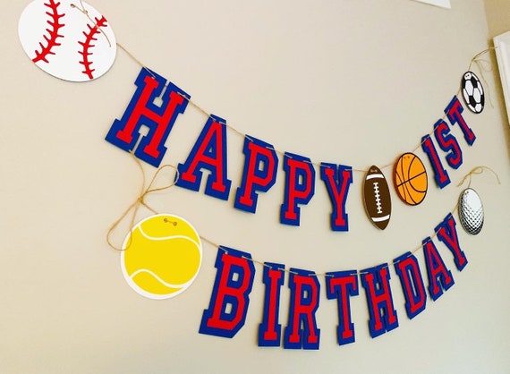 sports birthday decorations, all star sports,multi sport birthday ...