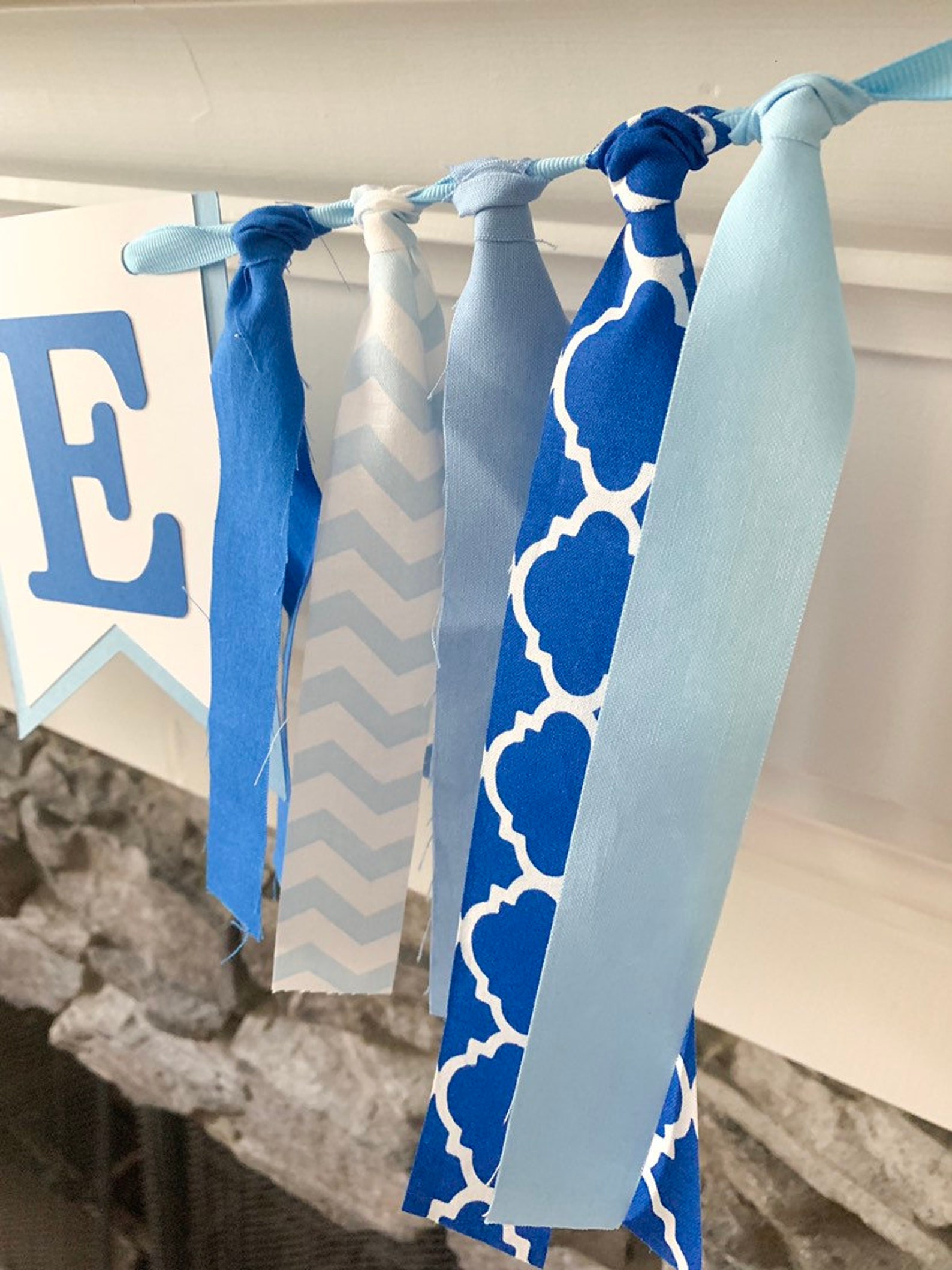 Blue First Birthday Decorations Little Gentleman First | Etsy