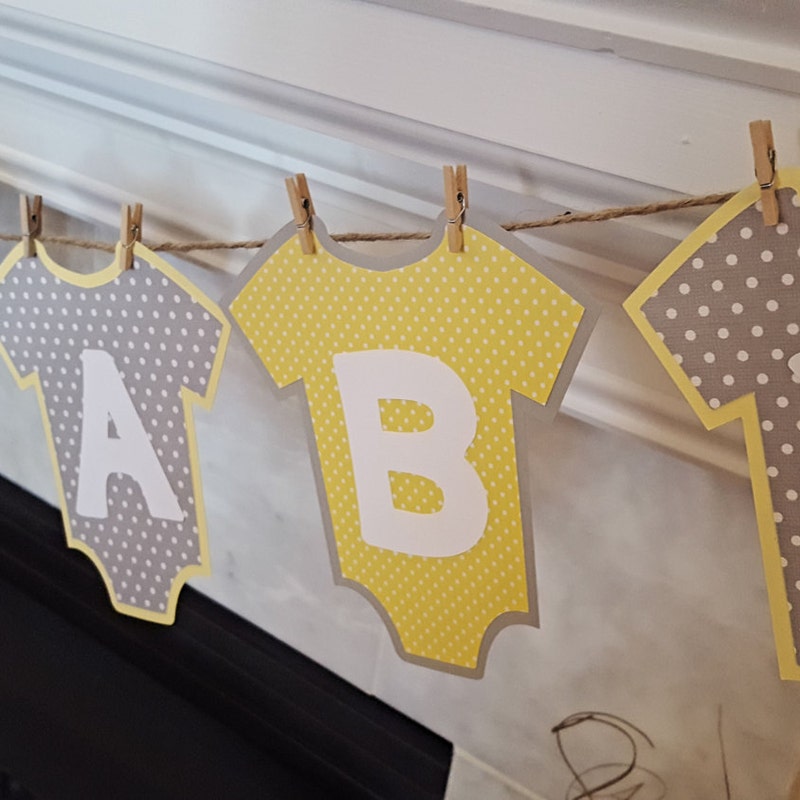 Yellow Gray Baby - Etsy