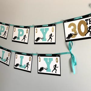 Runner Birthday Decorations, Marathon Runner, Half Marathon, Race Bib ...