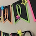 Neon Birthday Banner, Neon Party Decorations, Glow in the Dark Birthday ...