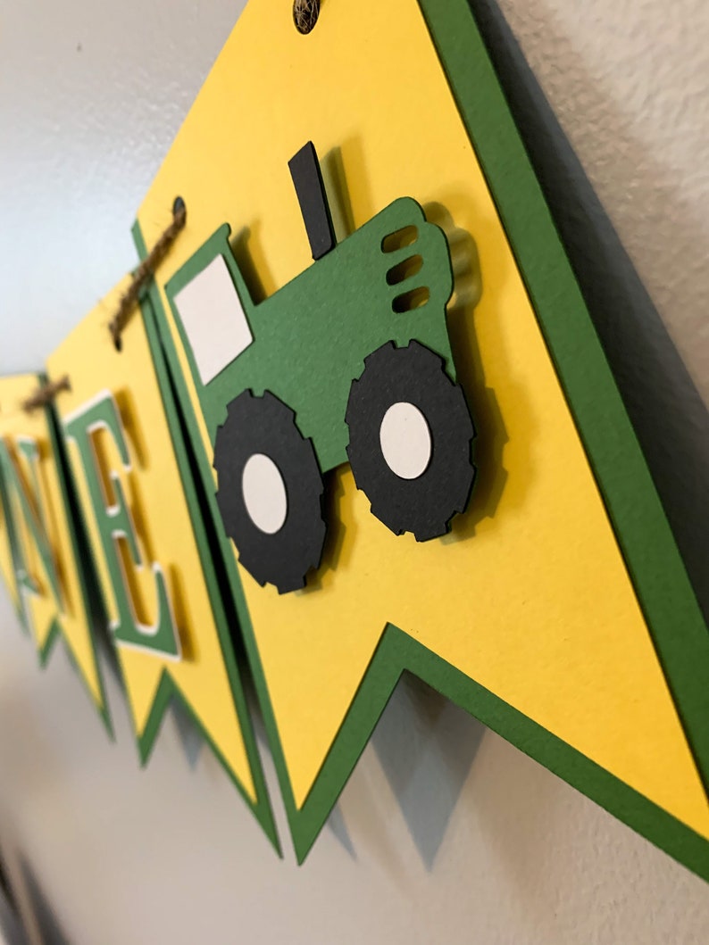 Tractor Birthday Decorationstractor First Birthdayfarm | Etsy