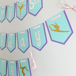 Gymnastics Birthday Decorations, Gymnastics Banner, Tumbling Birthday ...