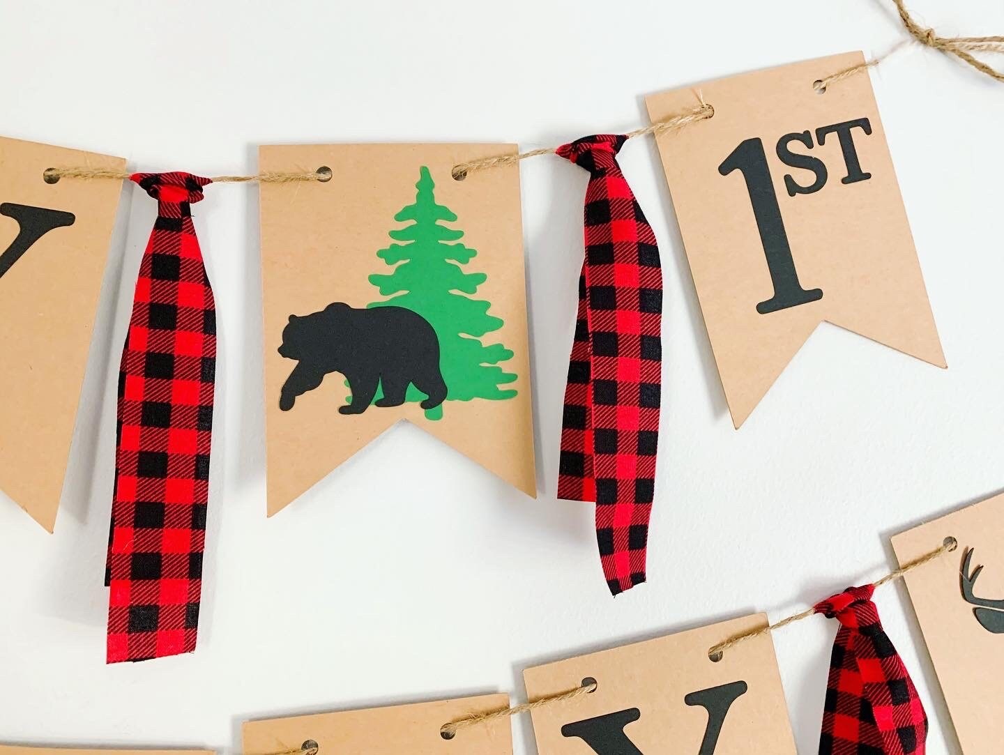 Lumberjack First Birthday Decorations Lumberjack Happy - Etsy