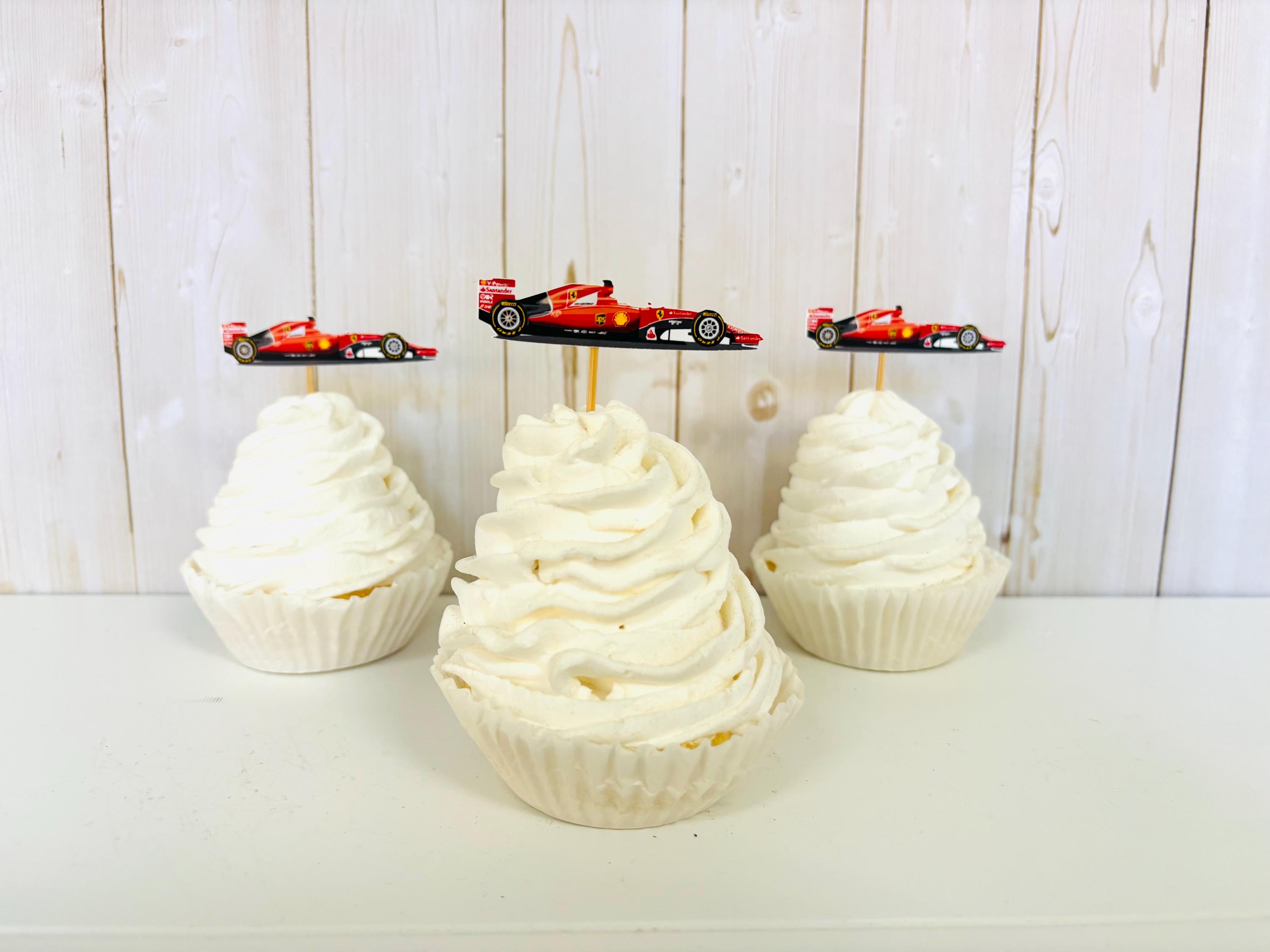 Ferrari F1 Cupcake Toppers, Racing Party Decorations - Etsy