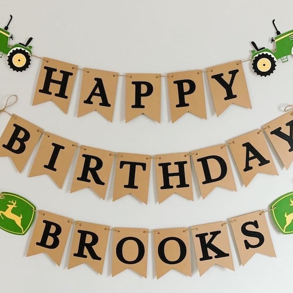 Tractor Banner - Etsy