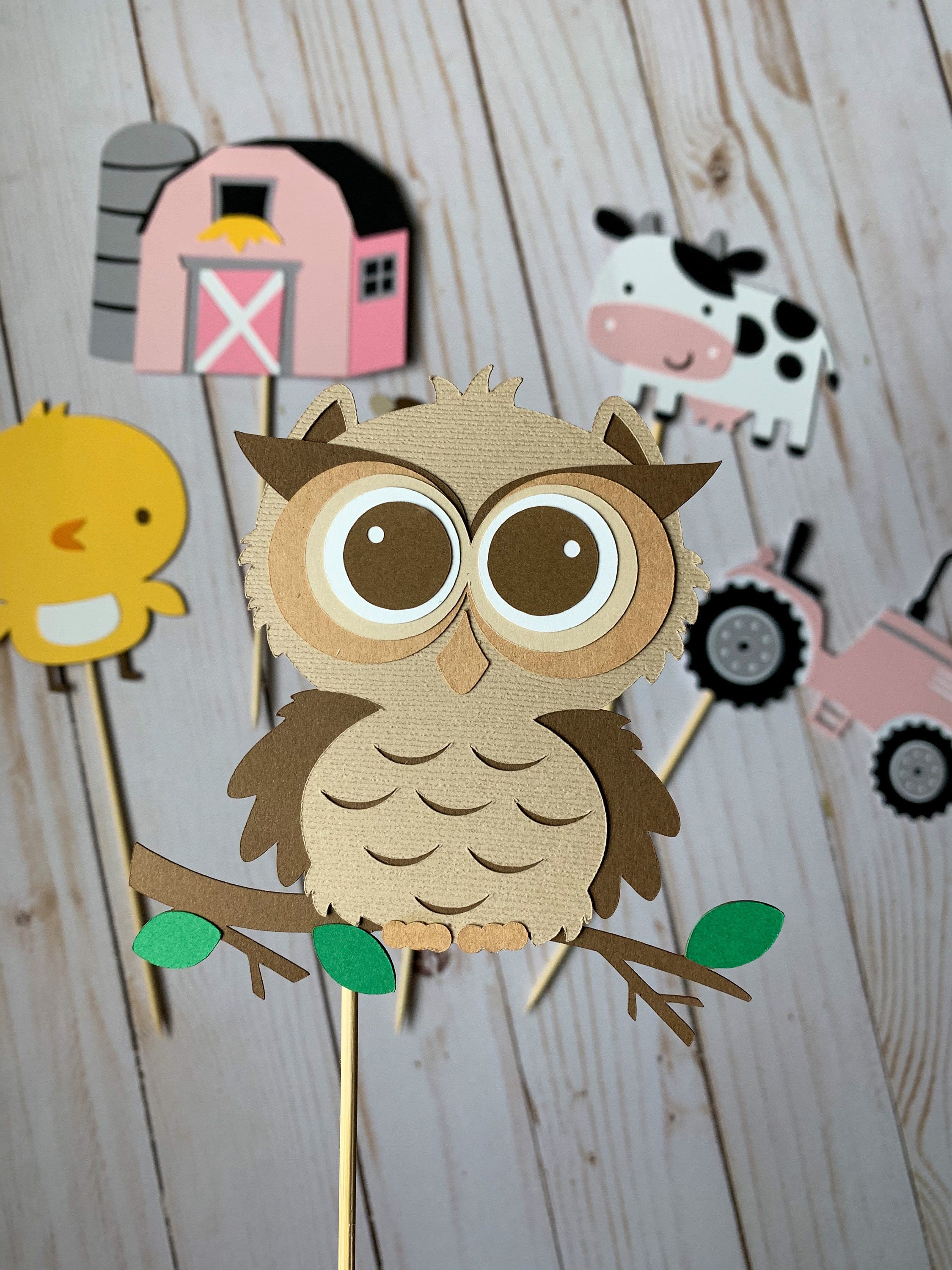 Pink barnyard animal decorationsbarnyard girl party | Etsy