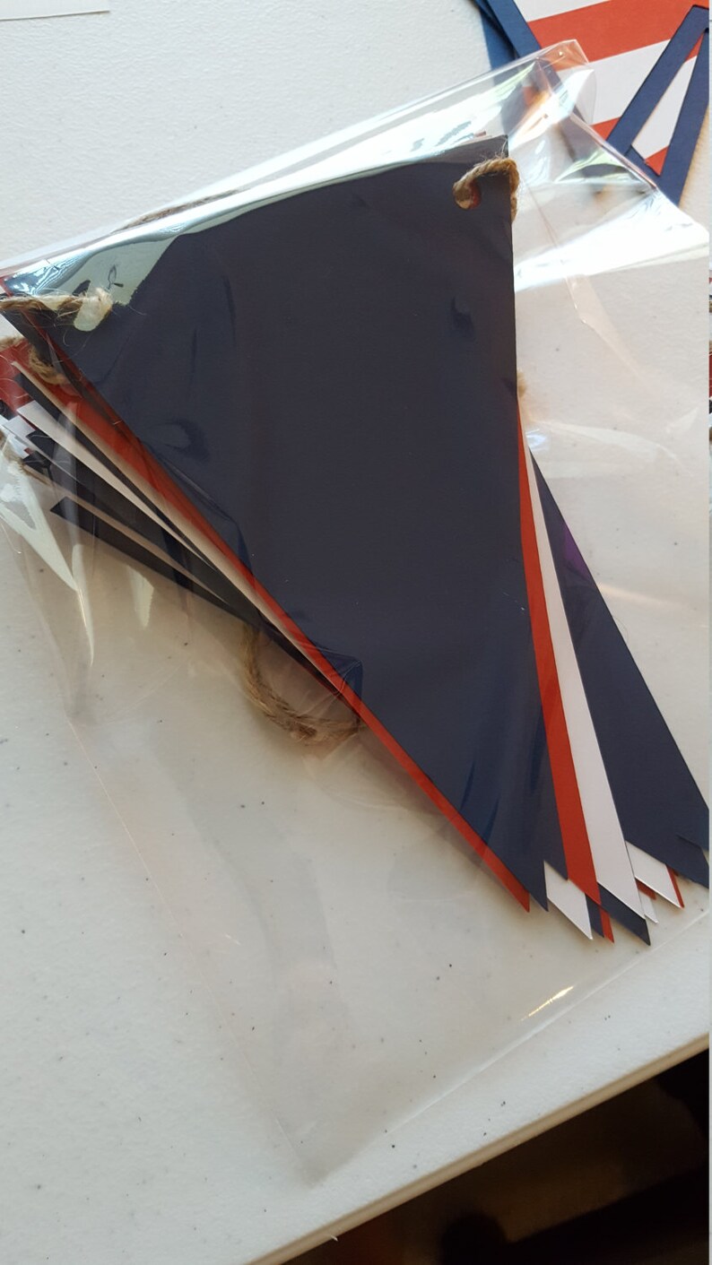 Nautical Birthday Party Decor Navy Blue Red and White Banner - Etsy