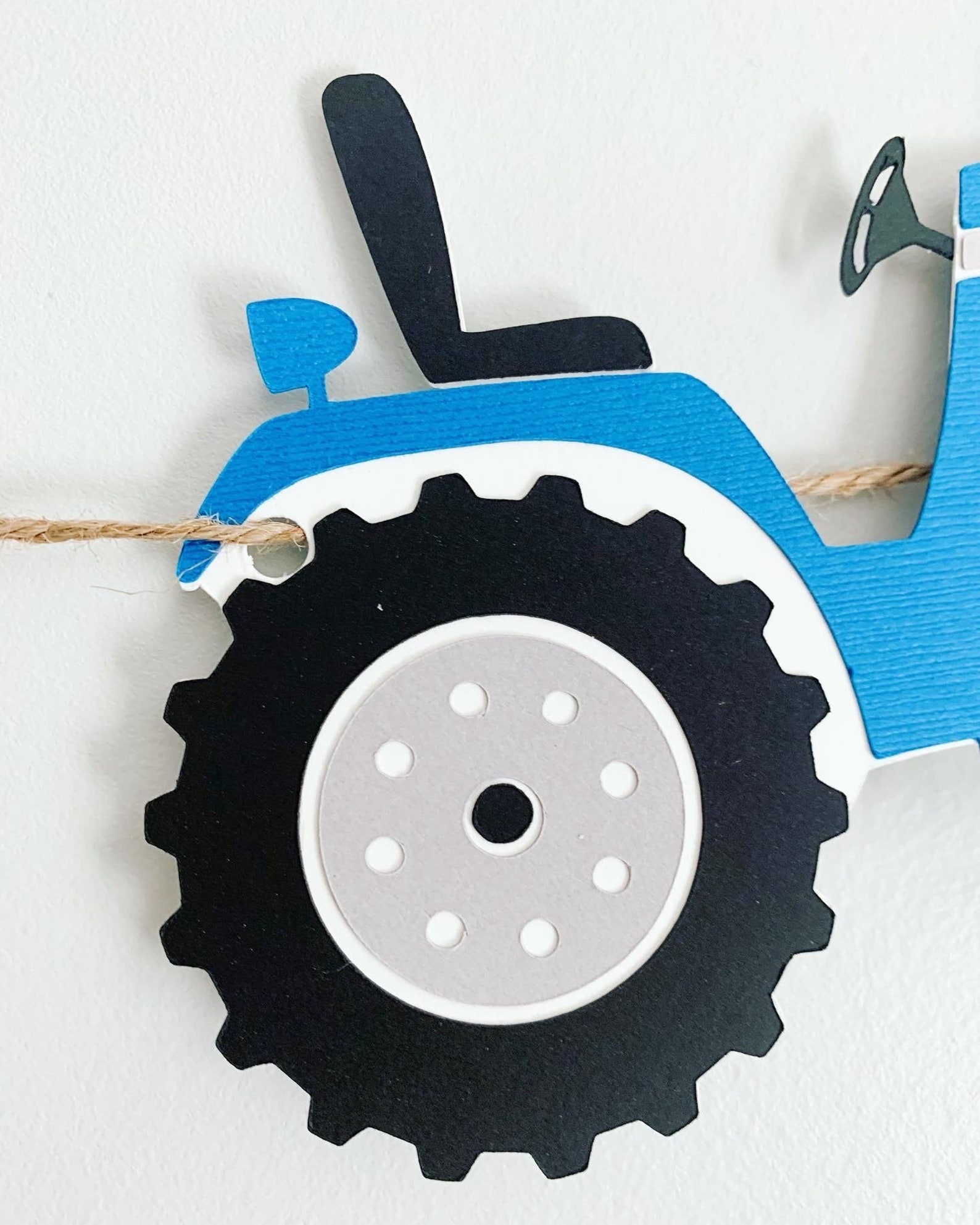 Blue Tractor Birthday Decorations Blue Tractor Age Banner - Etsy