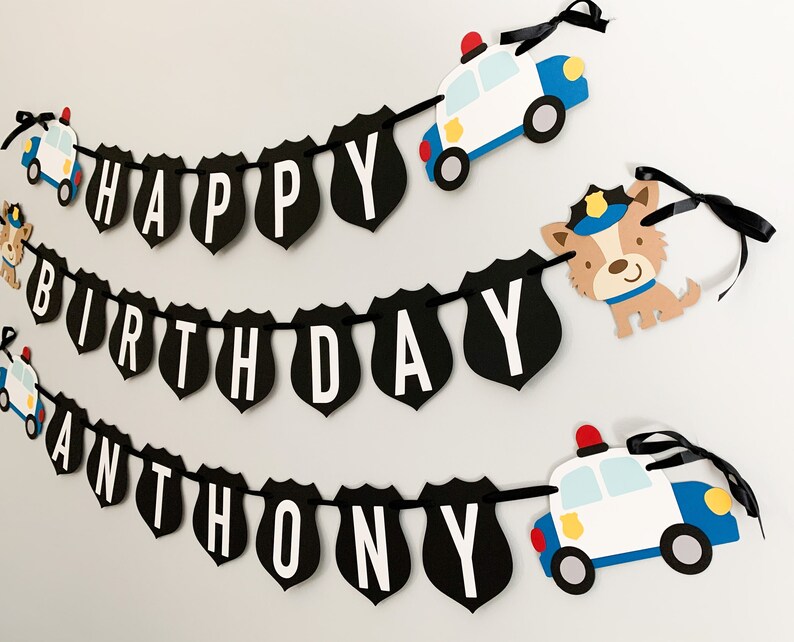 Police Birthday Party Decorations Police Birthday Party - Etsy