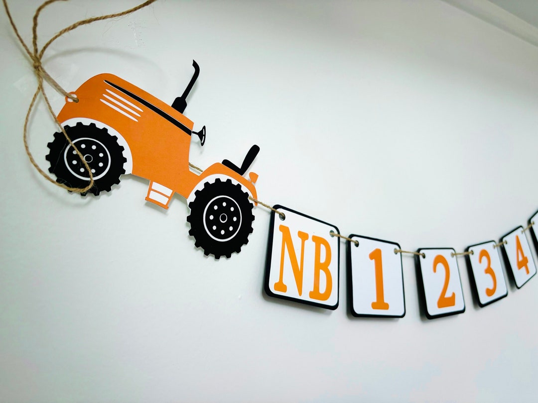 Tractor 1st Birthday Decorations, Tractor 1st Birthday Photo Banner ...