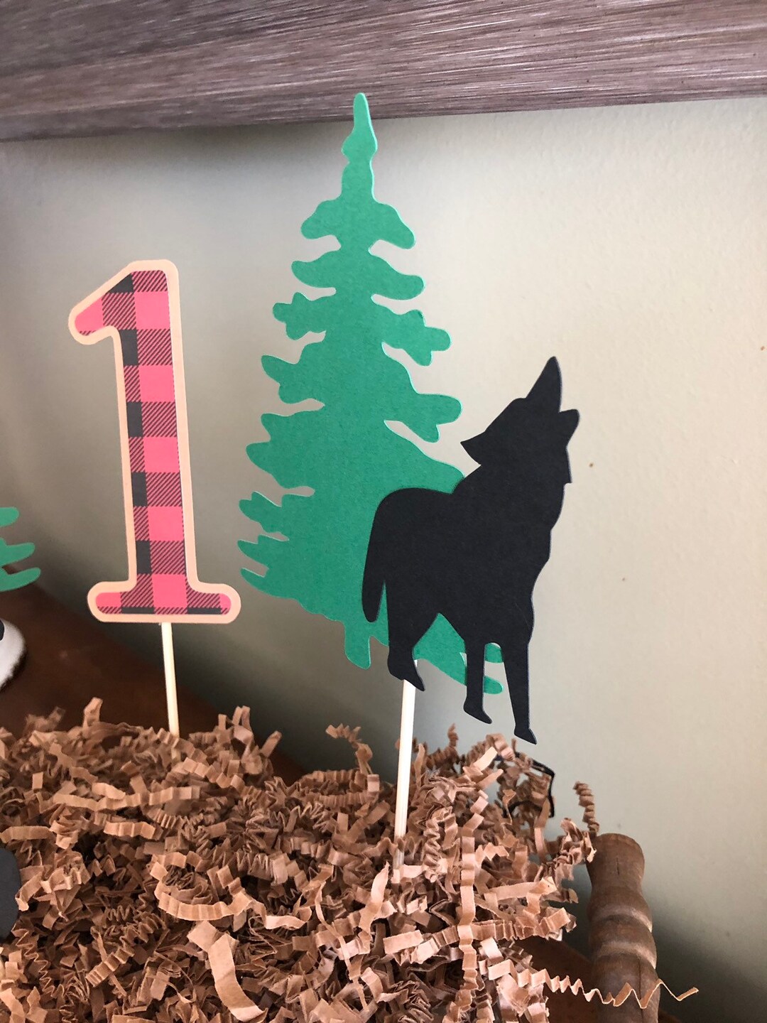 Lumberjack First Birthday Party Decorations, Lumberjack Centerpiece ...