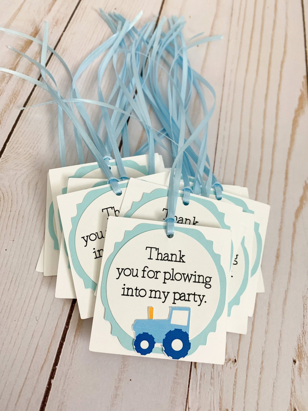 Blue Tractor Birthday Party Decorations Blue Tractor Baby - Etsy