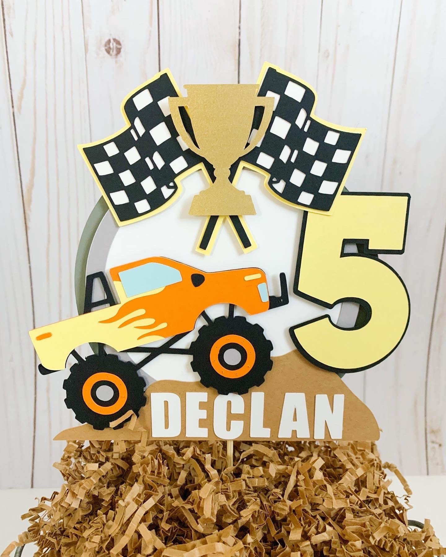 Monster Truck Cake Topper Monster Truck Birthday Decorations - Etsy
