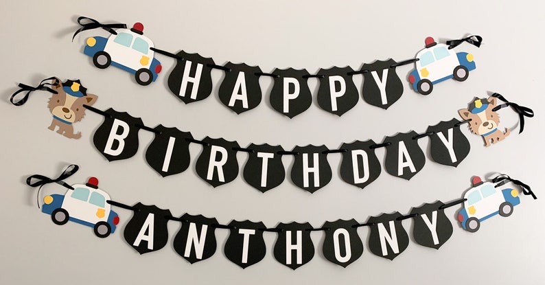 Police Birthday Party Decorations Police Birthday Party - Etsy