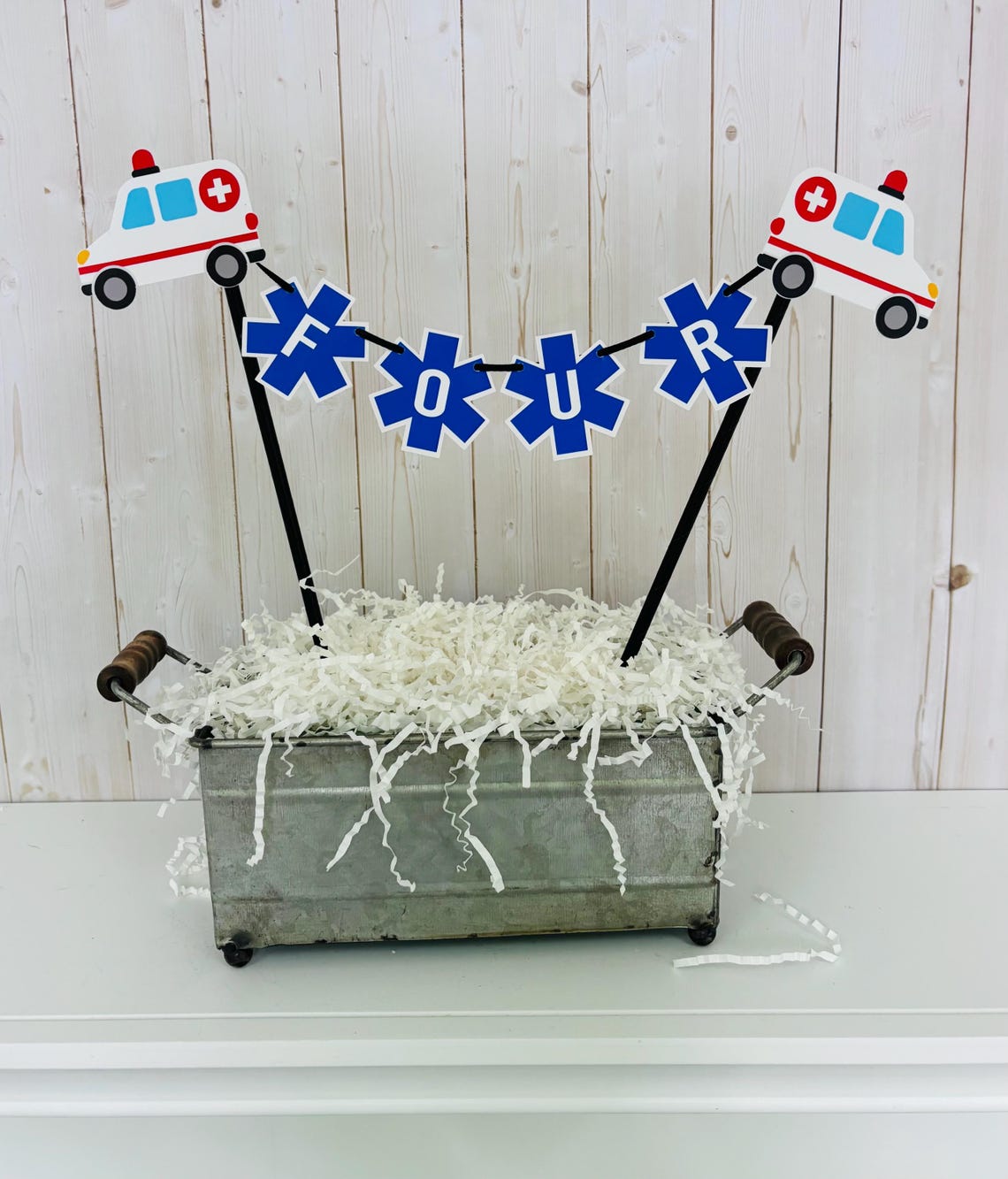 Ambulance Cake Topper, Emergency Medical Services Emt Cake Topper ...