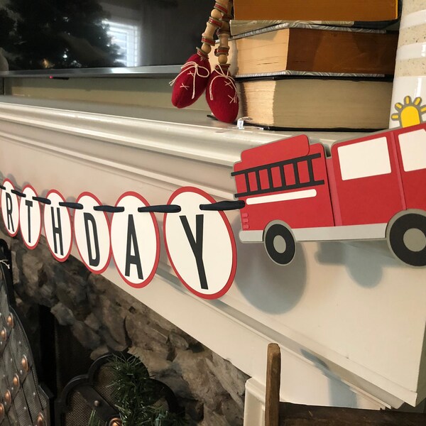 Firefighter Birthday Party Decorations - Etsy