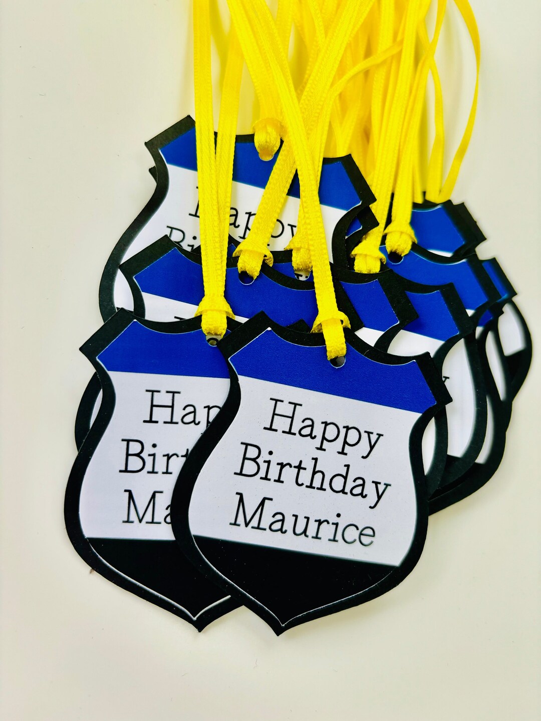Police Birthday Party Decorations, Police Birthday Party Favor Tags ...