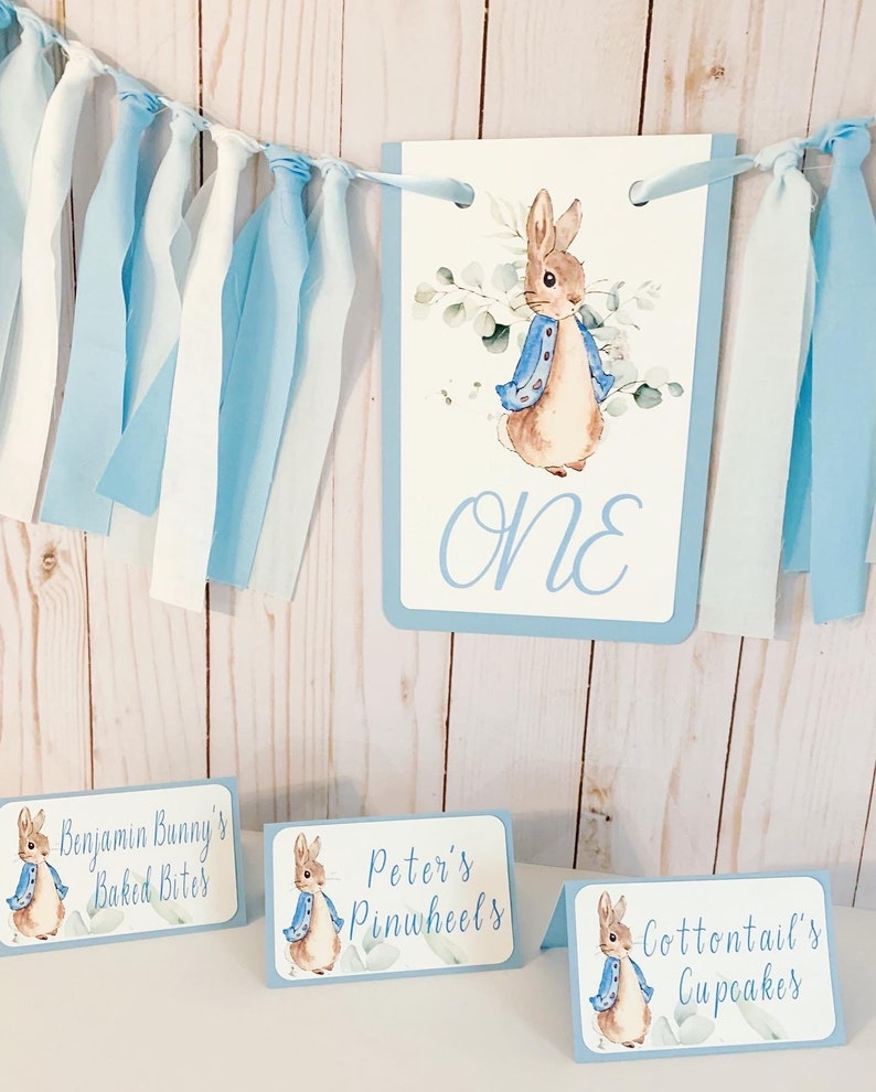 Peter Rabbit Birthday Decorations Peter Rabbit Cake Topper - Etsy