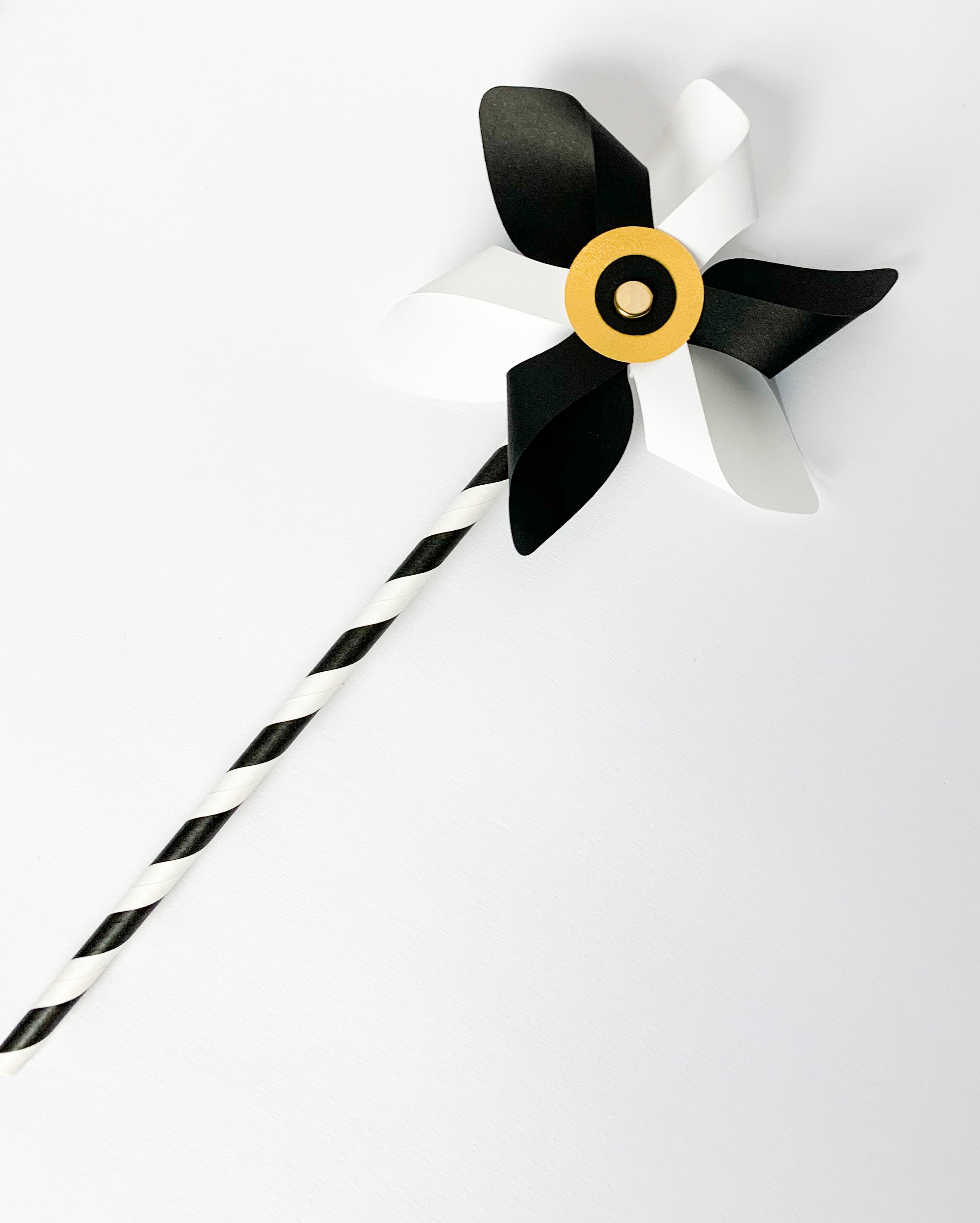 Black White Gold Pinwheelsblack White Gold Wedding Table - Etsy