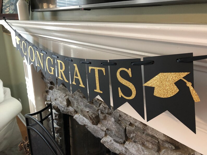 Graduation party decorationsgraduation bannercongrats | Etsy