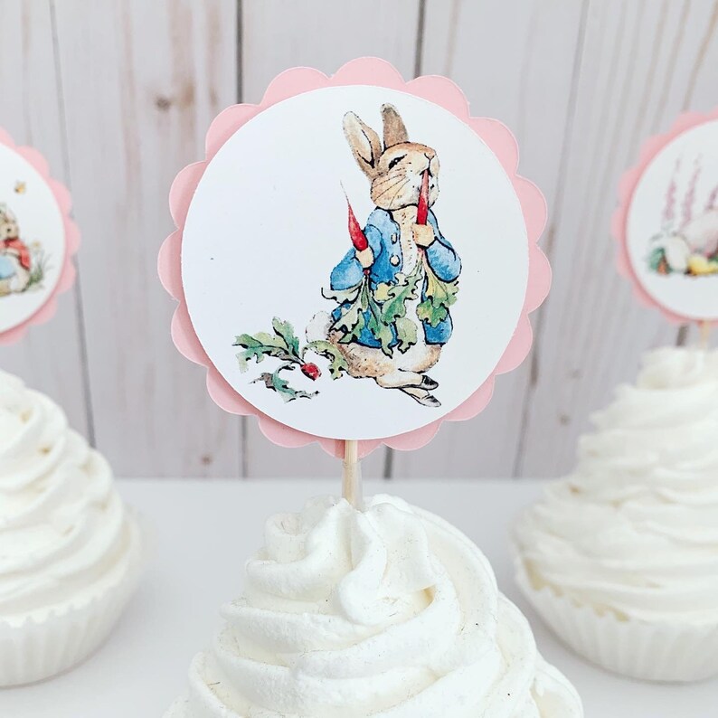 Peter Rabbit Cupcake Toppers Peter Rabbit Girl Peter Rabbit - Etsy