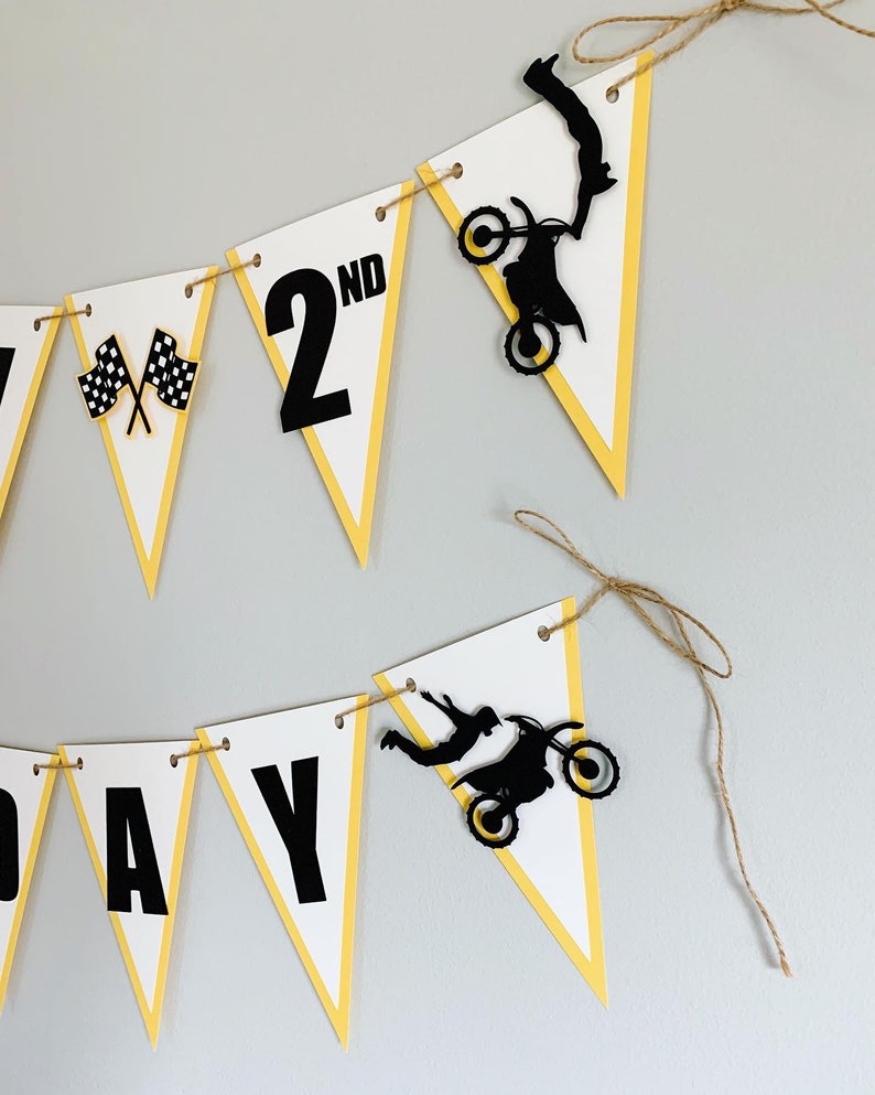 Motocross dirt bike birthday decorations motocross birthday | Etsy