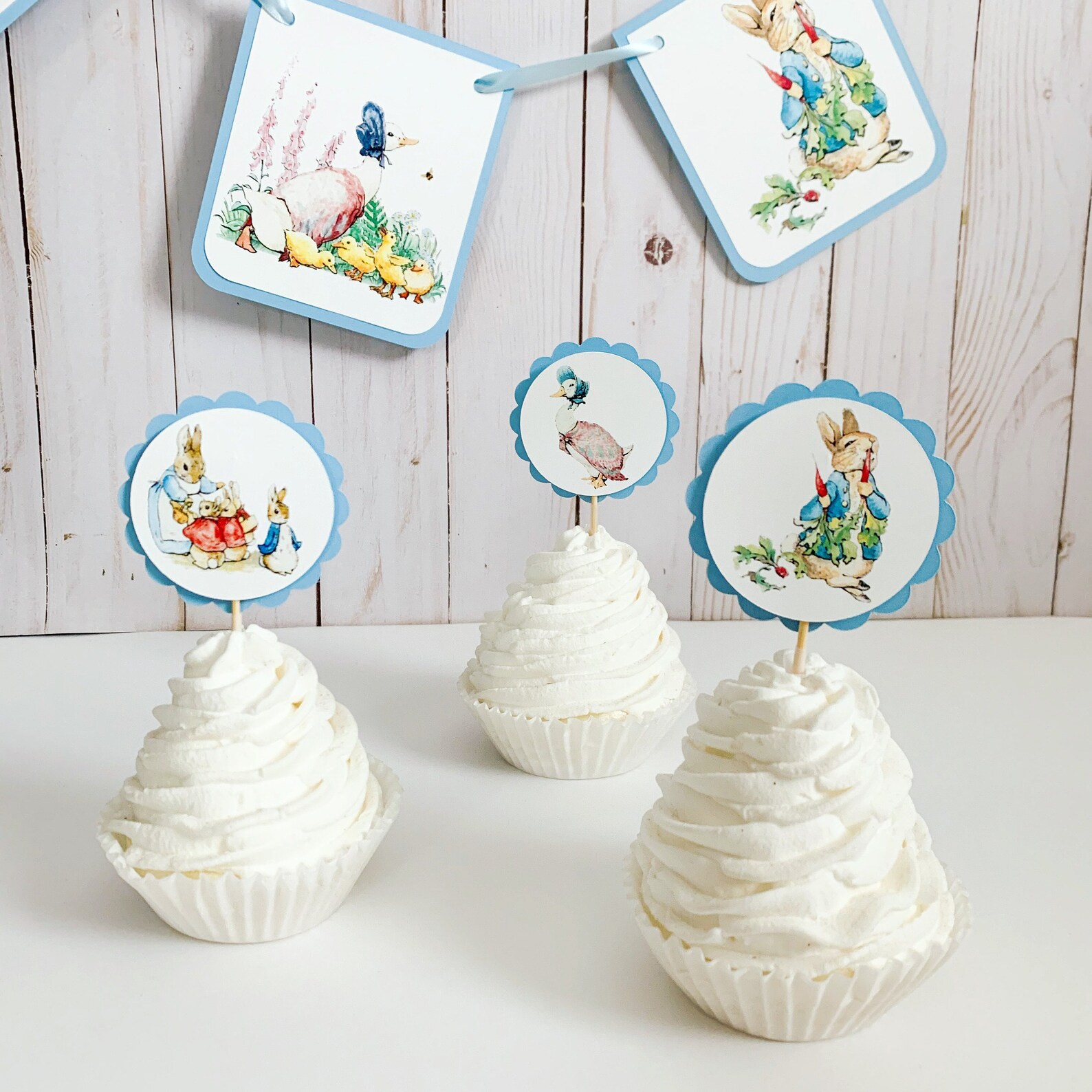 Peter Rabbit Cupcake Toppers Peter Rabbit Girl Peter Rabbit - Etsy
