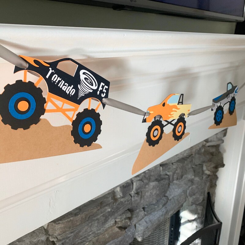 Monster Jam Party Banner - Etsy