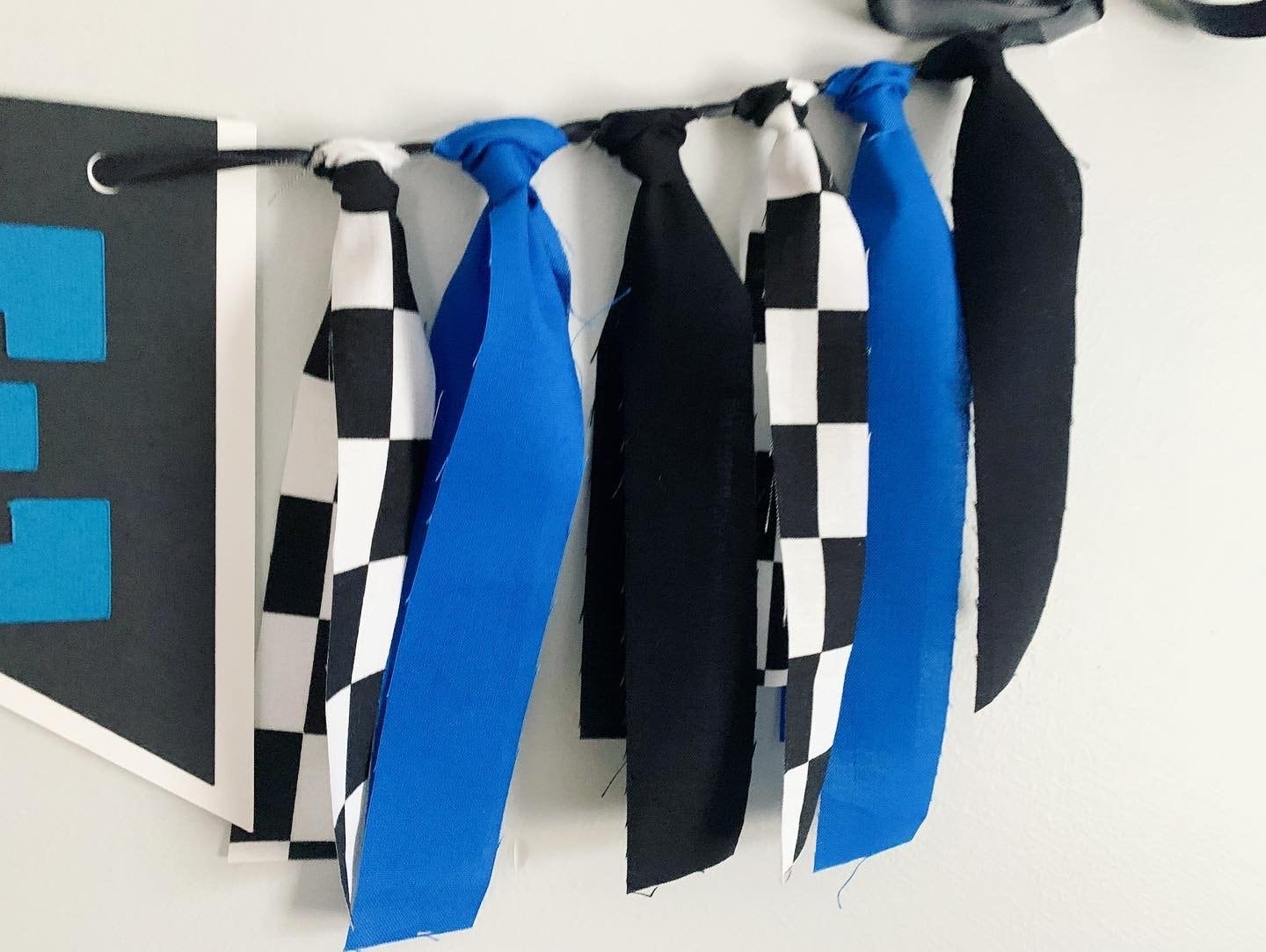 Blue Race Car Birthday Decorations Blue Racing High Chair - Etsy