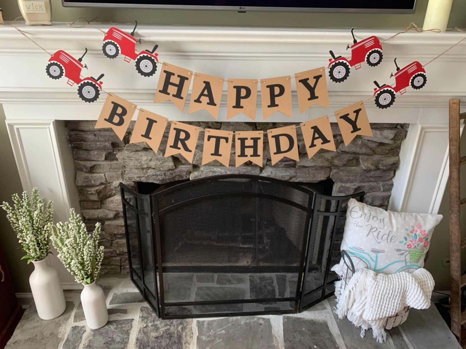 Red tractor birthdaytractor birthday decorationsred tractor | Etsy