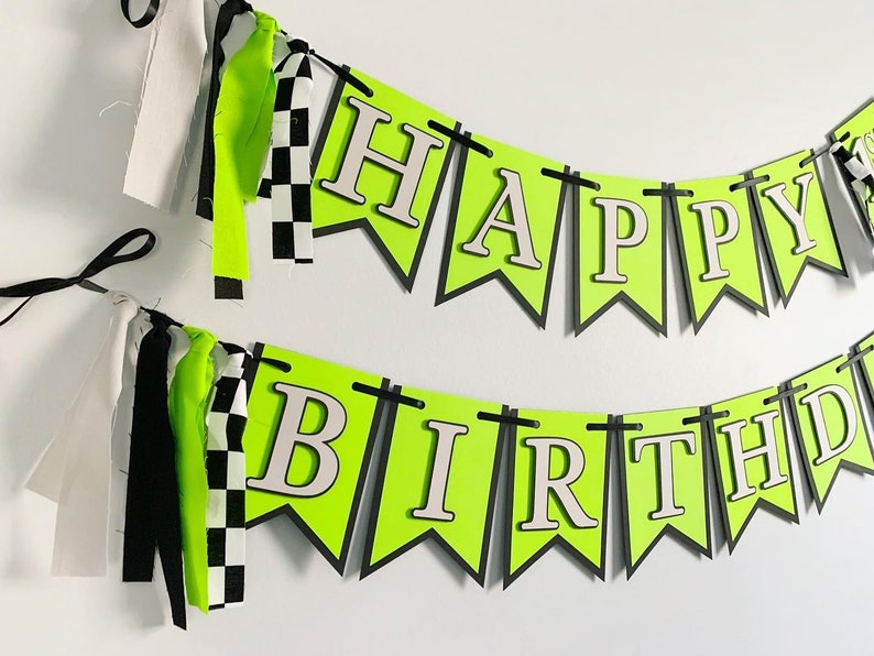 Racing Birthday Party Race Car Birthday Banner Monster Truck - Etsy