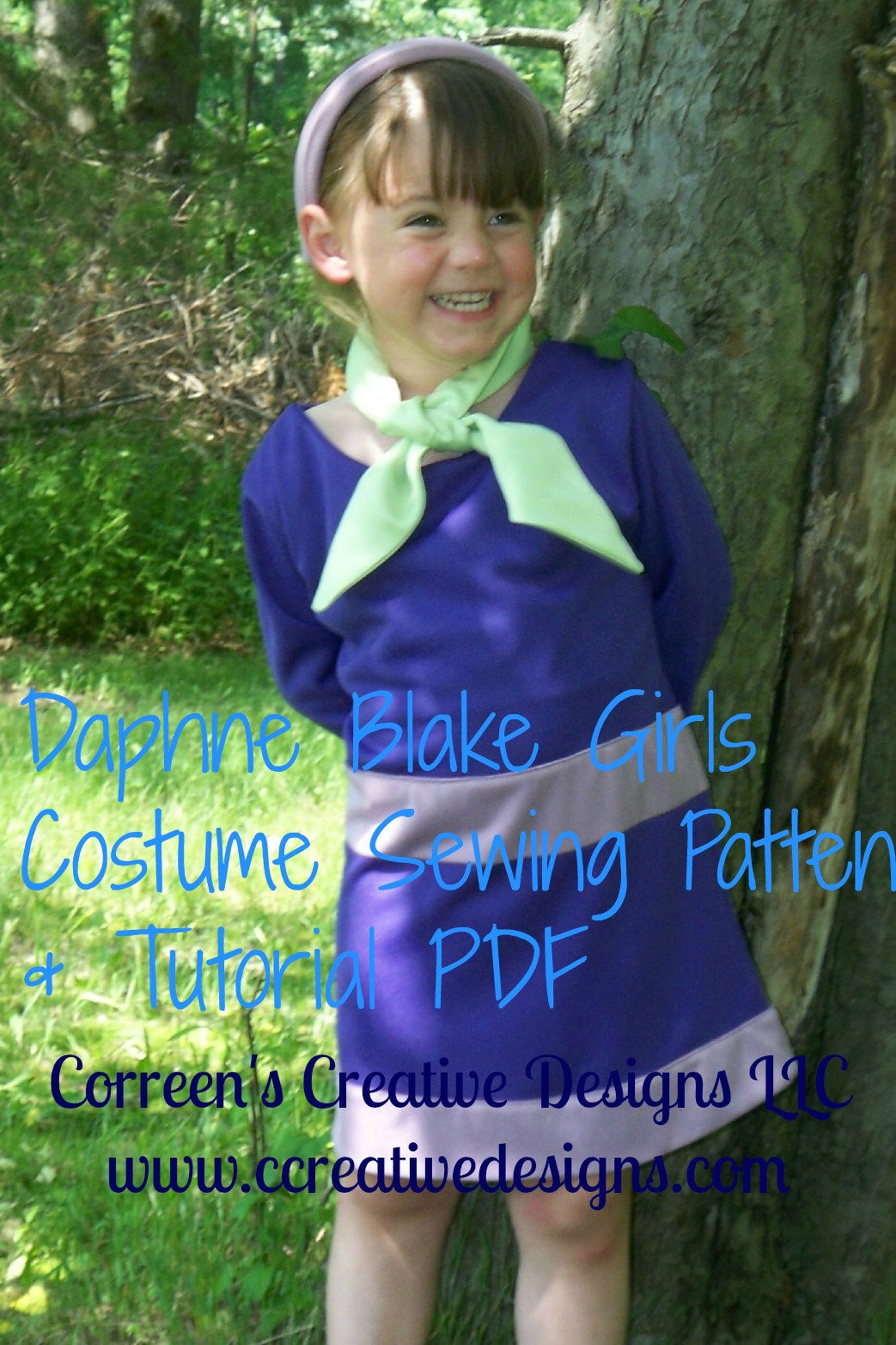 Child's Daphne Costume Sewing Pattern, Daphne Dress PDF Pattern, Scooby ...