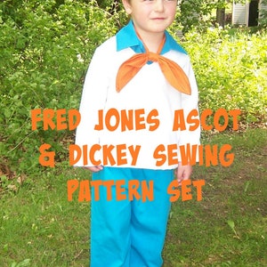 Fred Jones Dickey and Ascot Sewing Pattern Tutorial - DIY Costume Kit ...