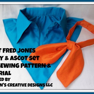 Fred Jones Adult Costume Collar and Ascot Sewing Pattern Digital Download, PDF Sewing Tutorial ...