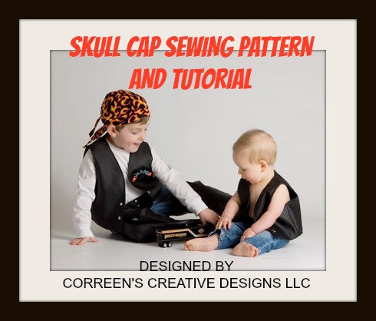 Skull Cap Do-rag Sewing Pattern, Doo-rag Pattern, Welding Cap Pattern ...