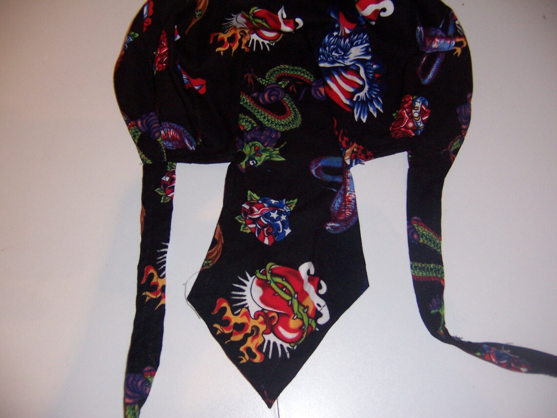 Skull Cap Do-rag Sewing Pattern, Doo-rag Pattern, Welding Cap Pattern ...