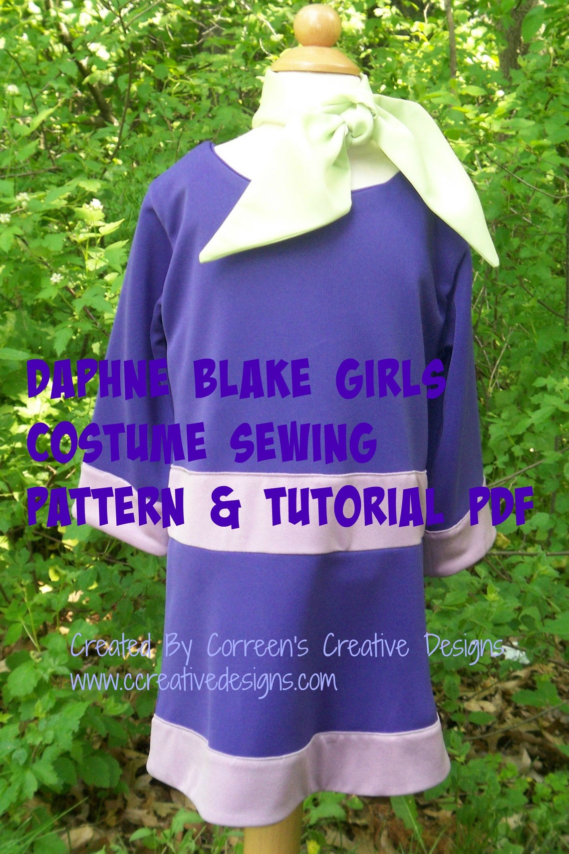Child's Daphne Costume Sewing Pattern, Daphne Dress PDF Pattern, Scooby ...