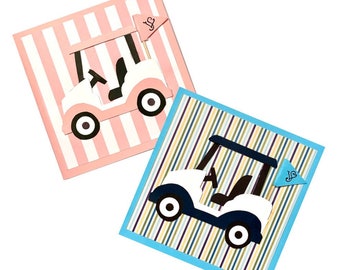 3D Golf Cart Box Card - Etsy