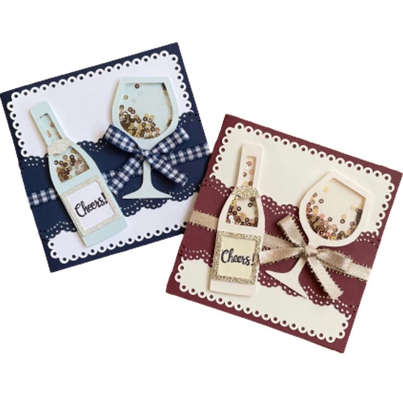 Shaker Cards Handmade - Etsy