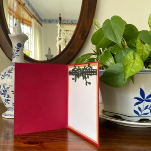 Handmade Embossed Christmas Card: Cozy Window Scene - Etsy