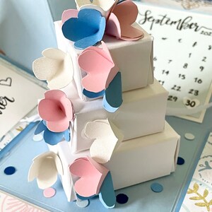 Wedding Theme Explosion Box customizable, 3D, Pop up Card, Handmade ...