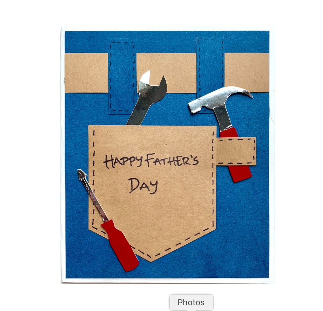 Handmade Tool Belt Father's Day Card: Customizable Craftsperson Card - Etsy