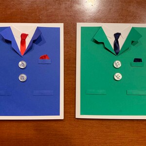 Suit and Tie Card - Etsy