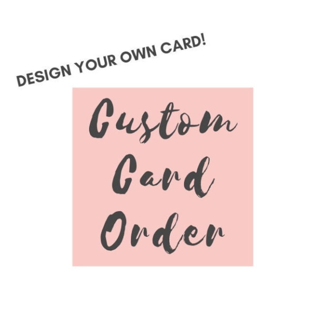 Personalized Handmade Greeting Card - Custom Made to Order - Etsy